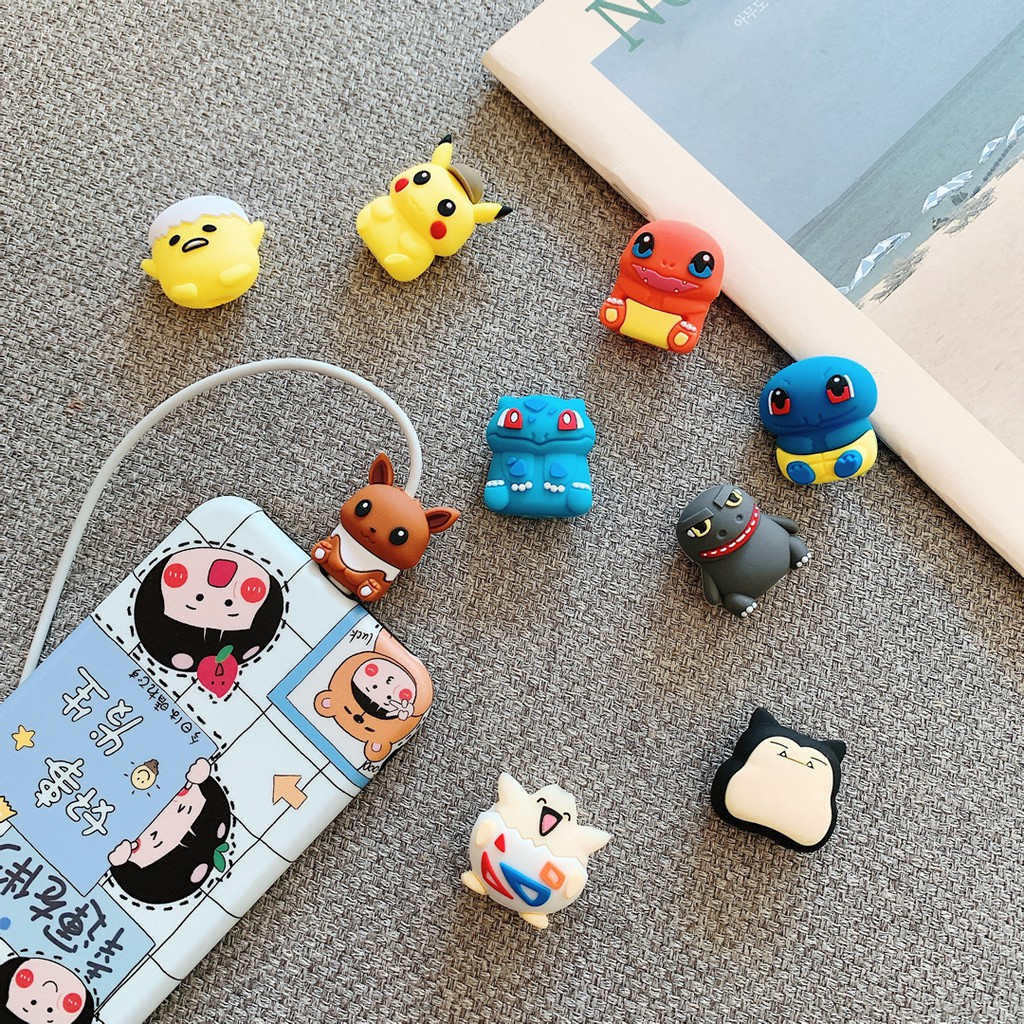USB charging cable protector cute cute cartoon pokemon Pikachu EEvee ...