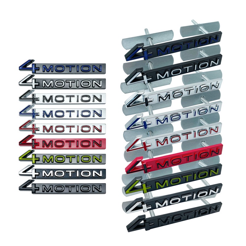4 Motion Logo Car Stickers Emblem Badge Decals Front Hood Grille for ...