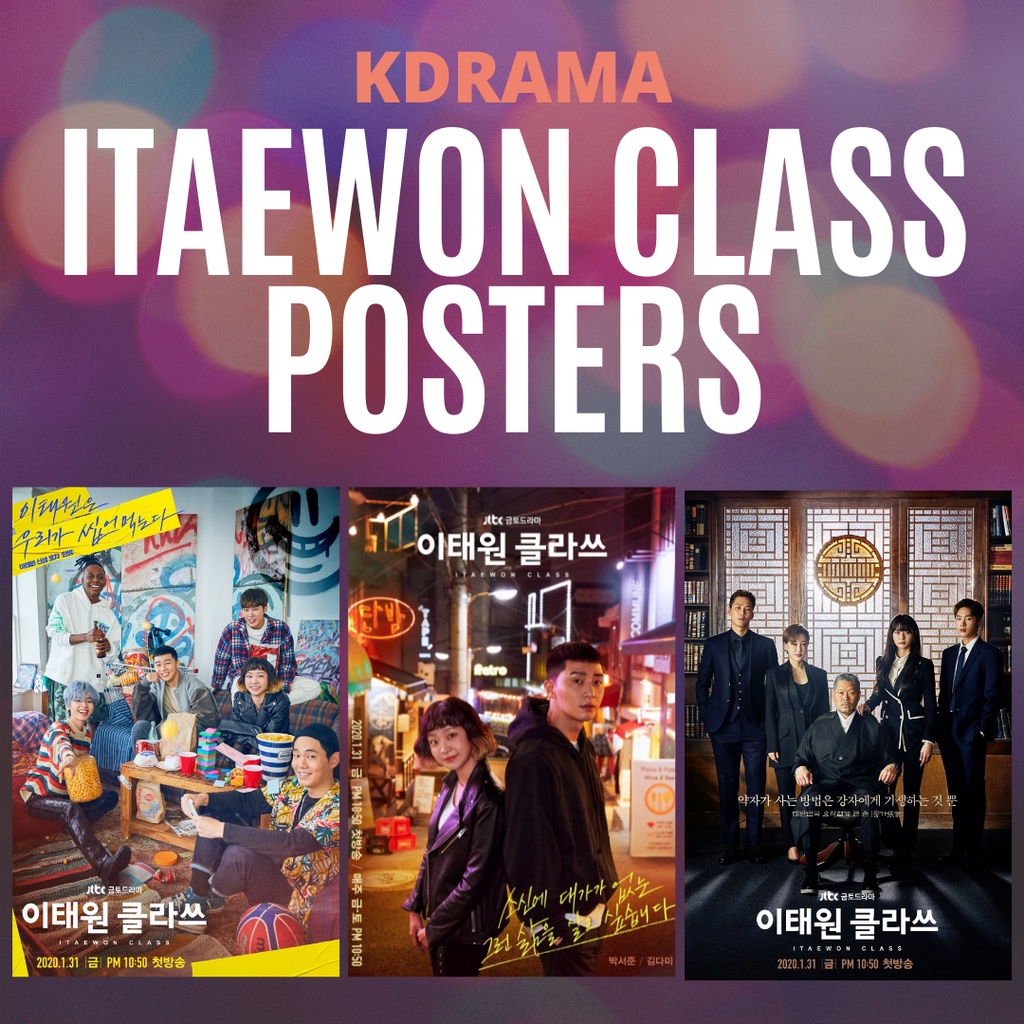 ITAEWON CLASS- Kdrama Series Posters (A4 & A3 Size) Water-Resistant ...