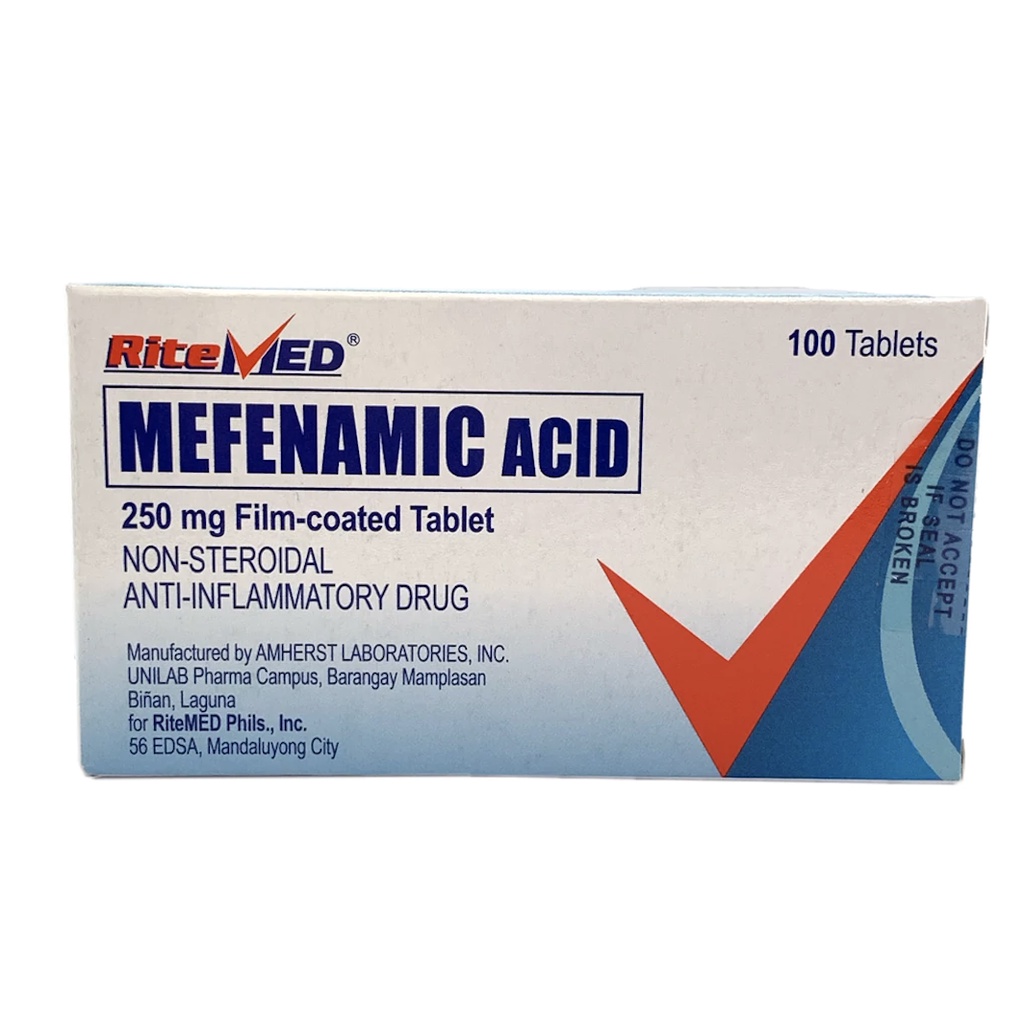 Ritemed Mefenamic Acid 250mg - 20 TABLETS | Shopee Philippines