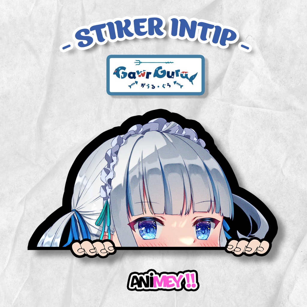 Gawr Gura Hololive Vtuber Anime Sticker Waterproof | Shopee Philippines