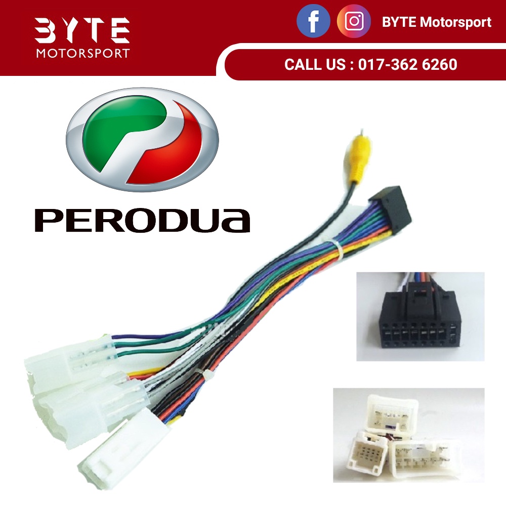 Perodua Myvi 2021-2022 Plug And Play Socket For Android Player ...