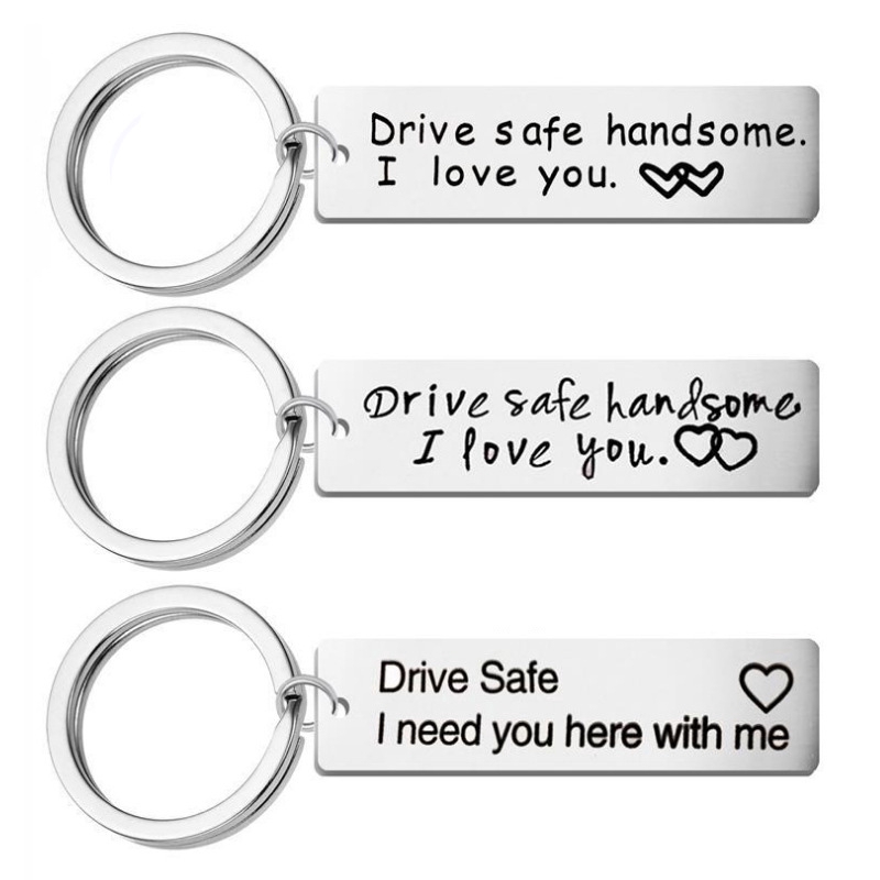Drive Safe Key chain Gift Keyring stainless steel key chain | Shopee ...