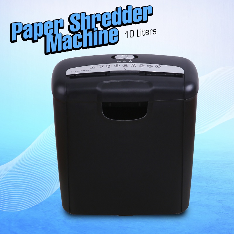 Paper Shredder Machine Black 10l Strip Cut 220 Volts 6mm Cutting Shred ...