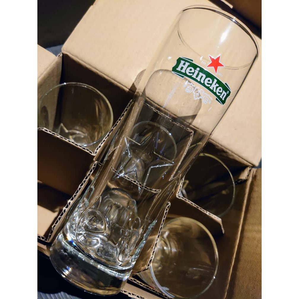 Heineken draught beer glass 3 sizes draft mug (Tiger, Applefox, Asahi ...