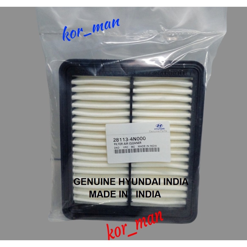Air Filter Hyundai Eon 28113-4N000 Mobis India Made In India | Shopee ...