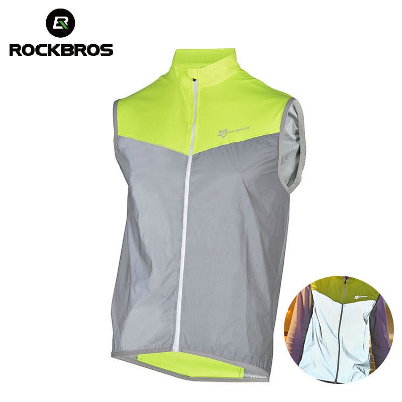 ROCKBROS Cycling Reflective Vest Coat Outdoor Sports Night Riding ...