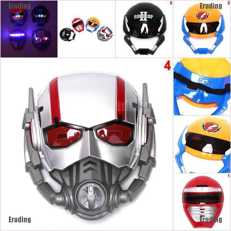 Good quality Cartoon Full Facial Masks Kids LED Power Rangers Mask ...