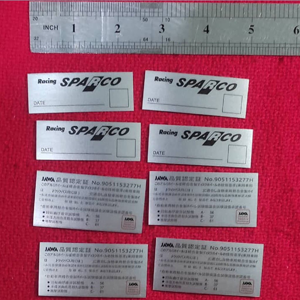 Racing Sparco x Jawa sticker for inner barrel | Shopee Philippines