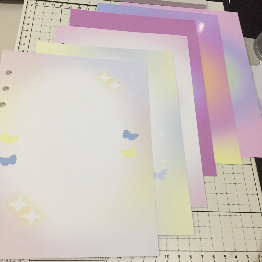 Gradient Binder Cover / Divider 5 pcs (freebies for multiple orders ...