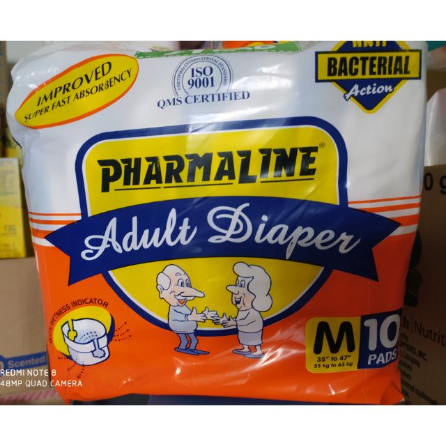 Pharmaline Adult Diaper Medium or Large (choose variation) | Shopee Philippines
