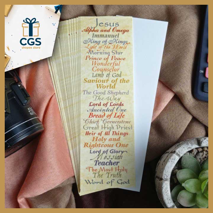 Bible Bookmark, 25's Pack, Names of Jesus | Shopee Philippines