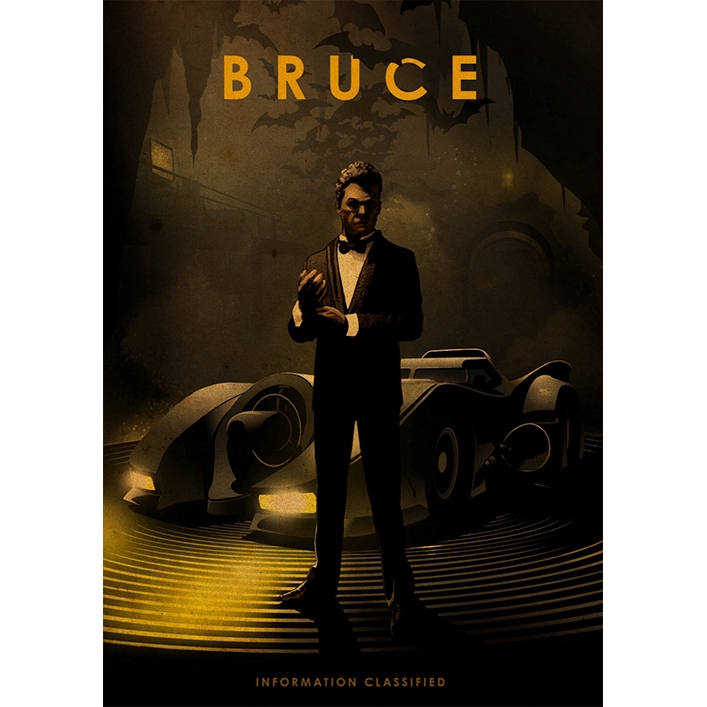 Various movie protagonist man and car movie poster kraft paper poster ...