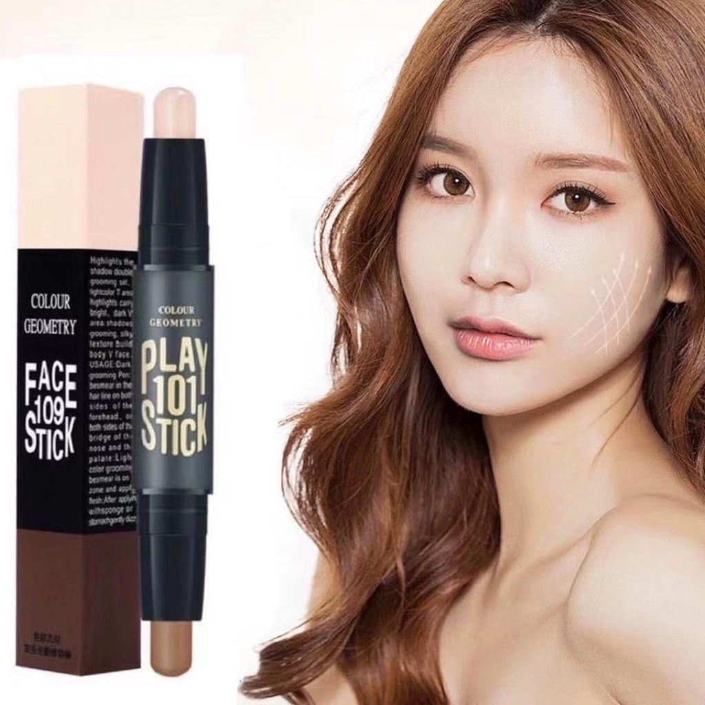 LML 1002# Double Head Concealer Stick Highlighter Face Contour Pen ...