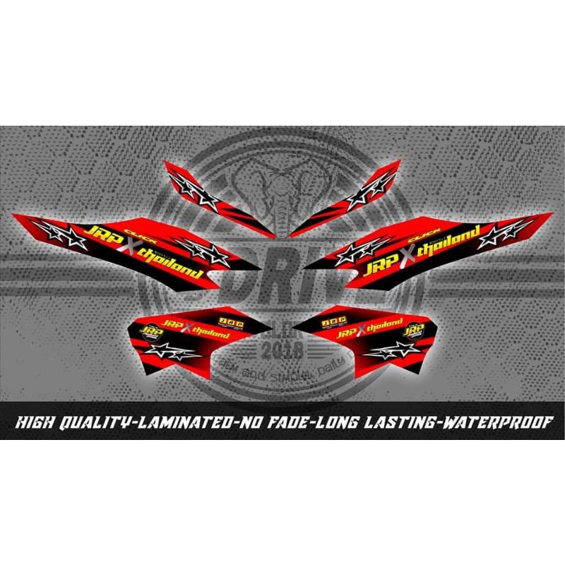 Honda click 125/150 V2 decals (JRP x THAILAND) | Shopee Philippines