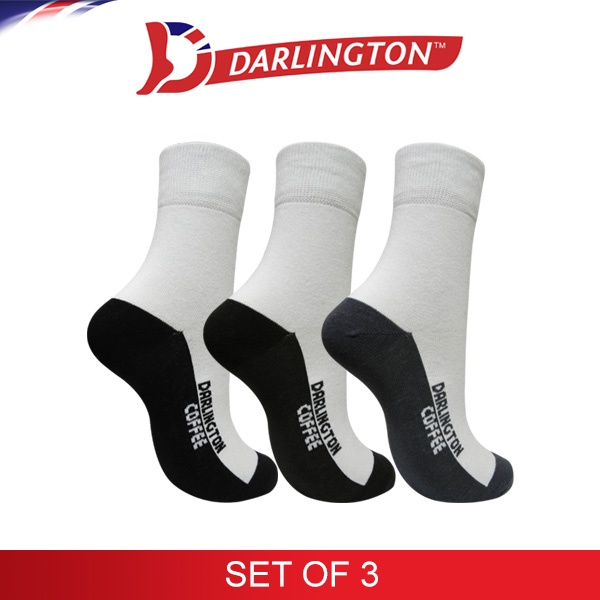 Darlington Men’s Casual Cotton Coffee Medium Socks 960671 – Set of 3 ...