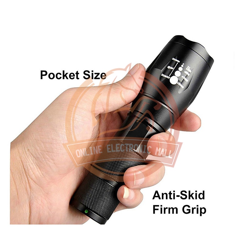 BZ Ultra Bright CREE XML T6 LED 5 Mode Bright Zoom Flashlight Splashproof Torch | Shopee Philippines