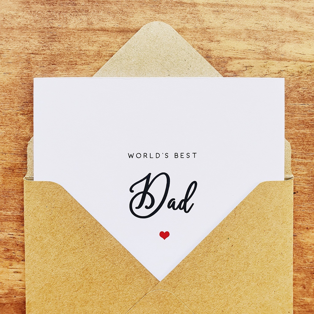 Fathers Day Card Birthday Card For Father Papa Daddy Dad Tatay World