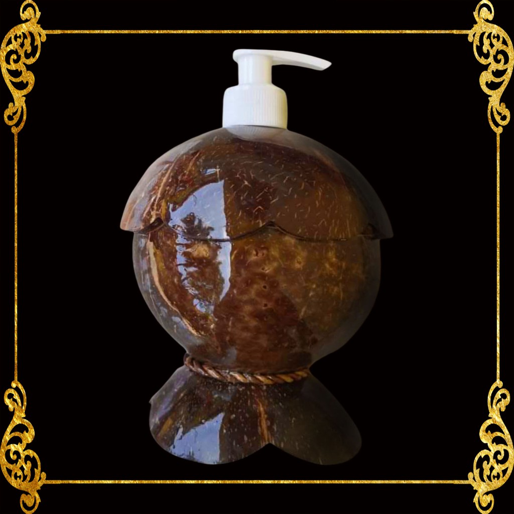Coconut Pump Liquid Dispenser Pump Refillable Empty Coconut Shell ...