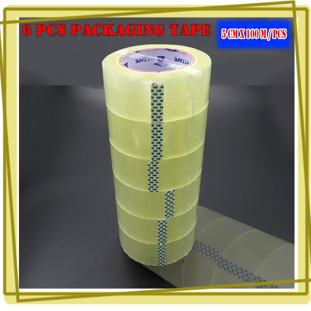 ECOEC-Scotch Packaging Tape Super Clear 6pcs Excellent good (2inchX100m ...