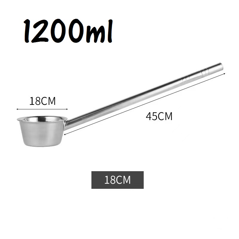 Long Handle Thickening Stainless Steel Soup Spoon Rice Scoop Household ...