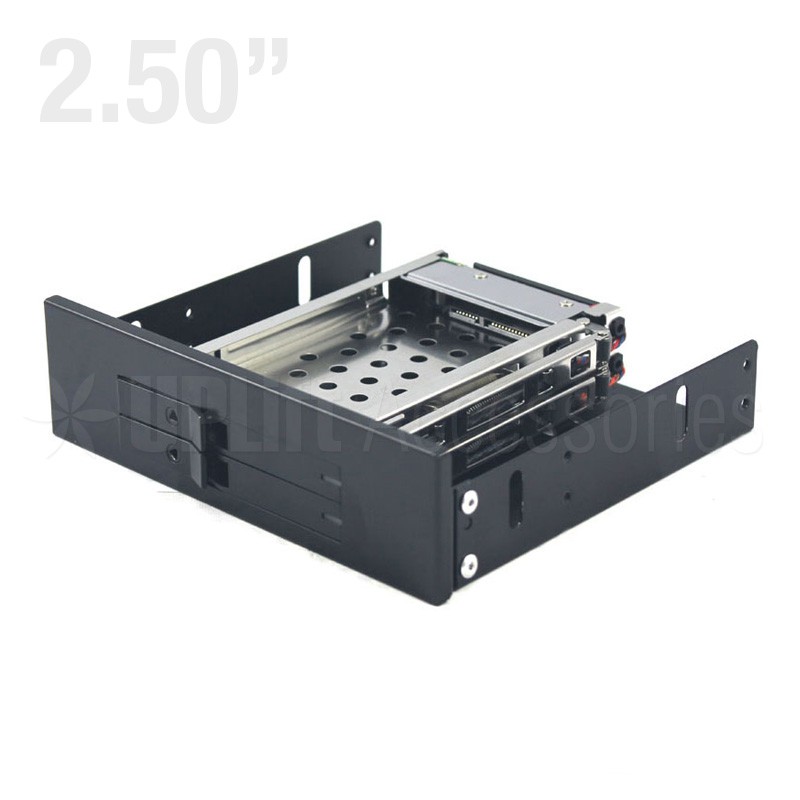 Trayless Mobile Rack Dual 2.5" SSD/HDD for 5.25" PC Bay | Shopee ...