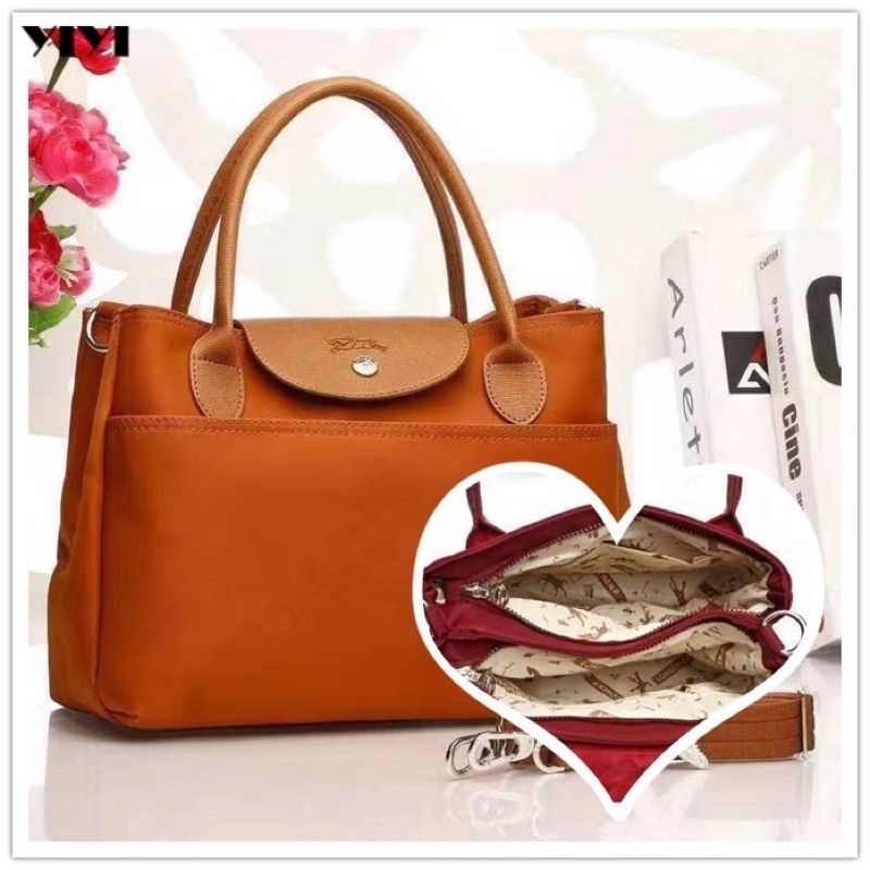 JYS 3 zippier layers waterproof high quality ladies handbag with sling ...