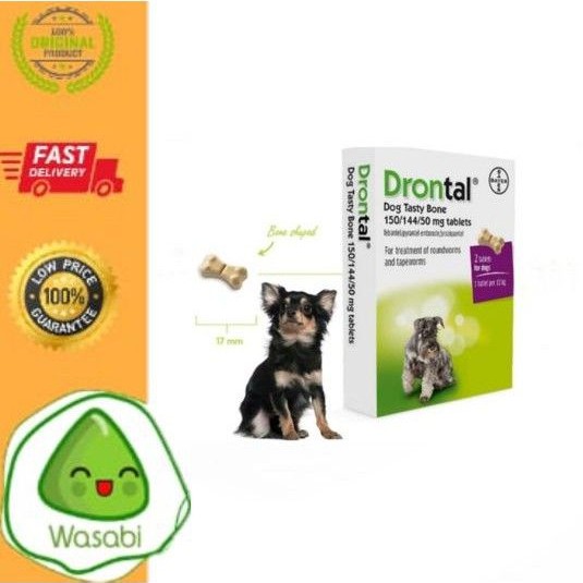 ORIGINAL PLUS Drontal Dog - original Dog worm medicine plus flavour ...
