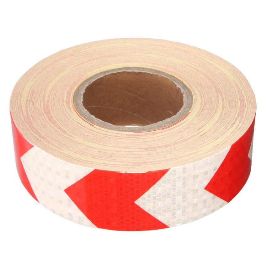 165 Feet Red White Arrow Safety Reflective Self | Shopee Philippines