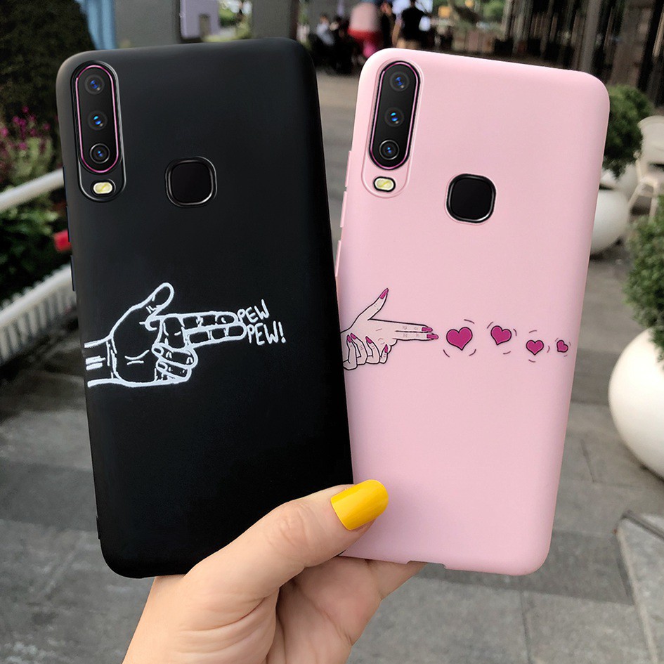 Vivo Y15 Y12 1904 Soft Tpu Case Vivo Y 12 15 17 U3X U10 Cartoon Painted ...