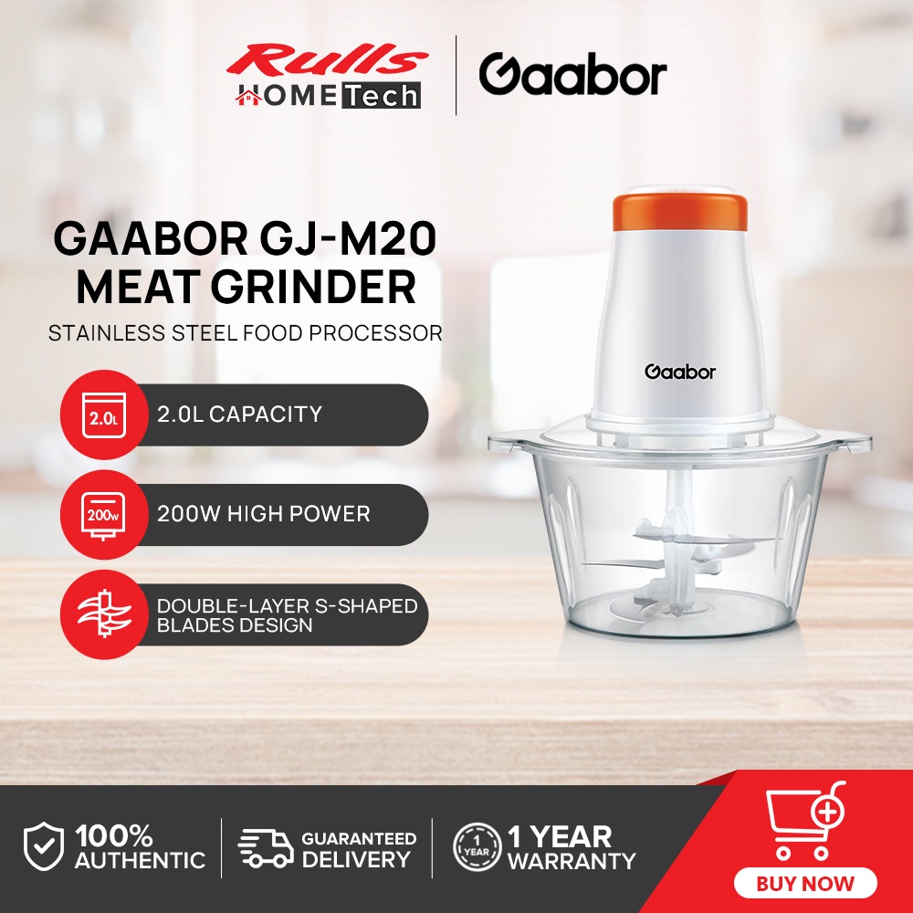 Gaabor GJ-M20A Meat Grinder | 2L Stainless steel Food Processor Baby ...