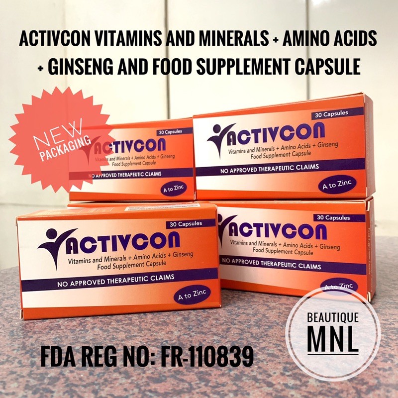 (MAY 2027 EXPIRY) ACTIVCON Vitamins and Minerals + Amino Acids ...