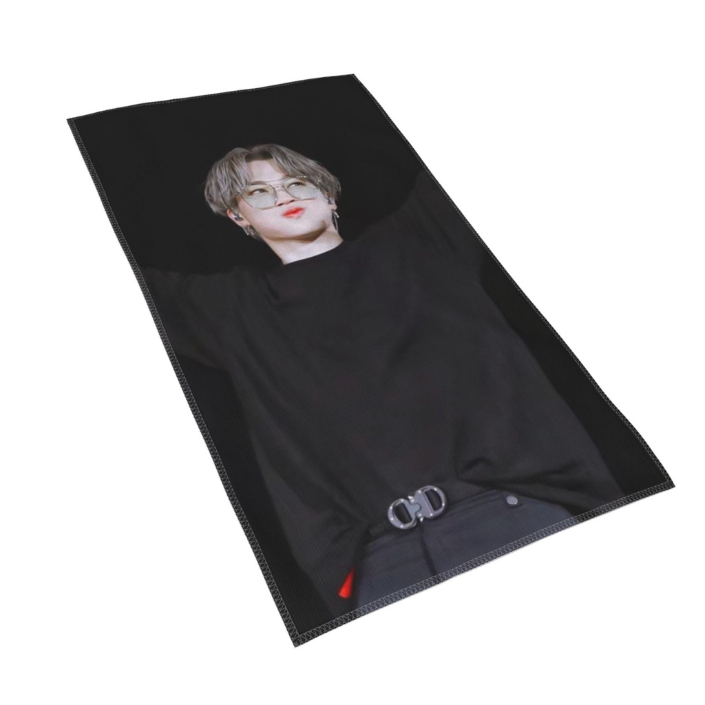 BTS Park JiMin 27*15.7 Inch Custom Microfiber Towel, Personalized Hand ...