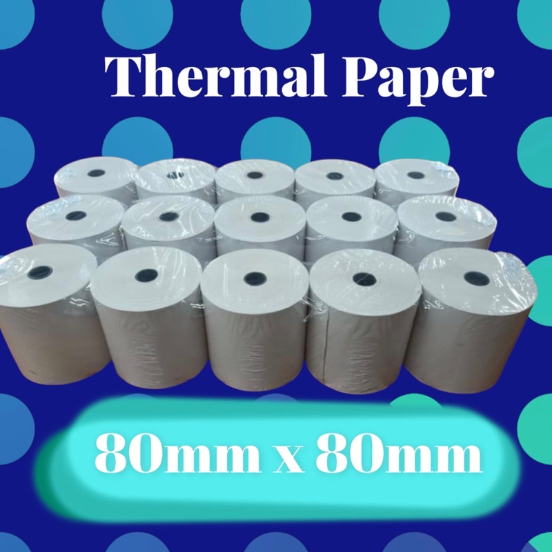 Thermal Paper (80mm x 80mm) for POS | Shopee Philippines