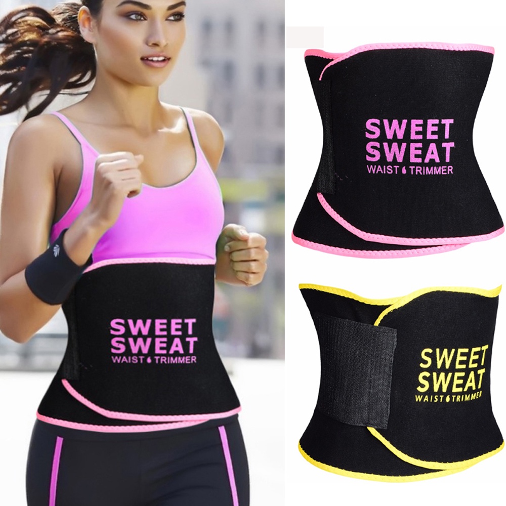 Sweet Sweat Adjustable Premium Waist Trimmer Abdominal Band Belt ...