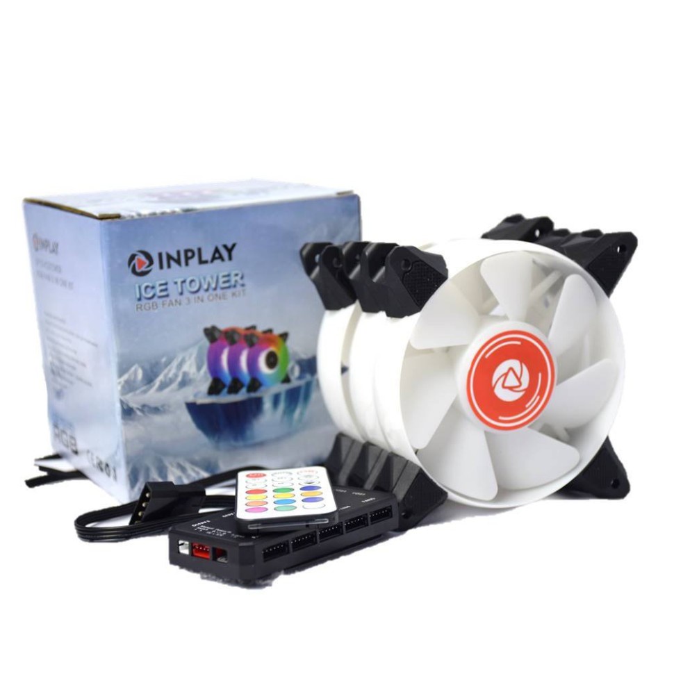 INPLAY ICE TOWER RGB FAN 3 IN ONE KIT | 12CM Cooling fan | RGB Control ...