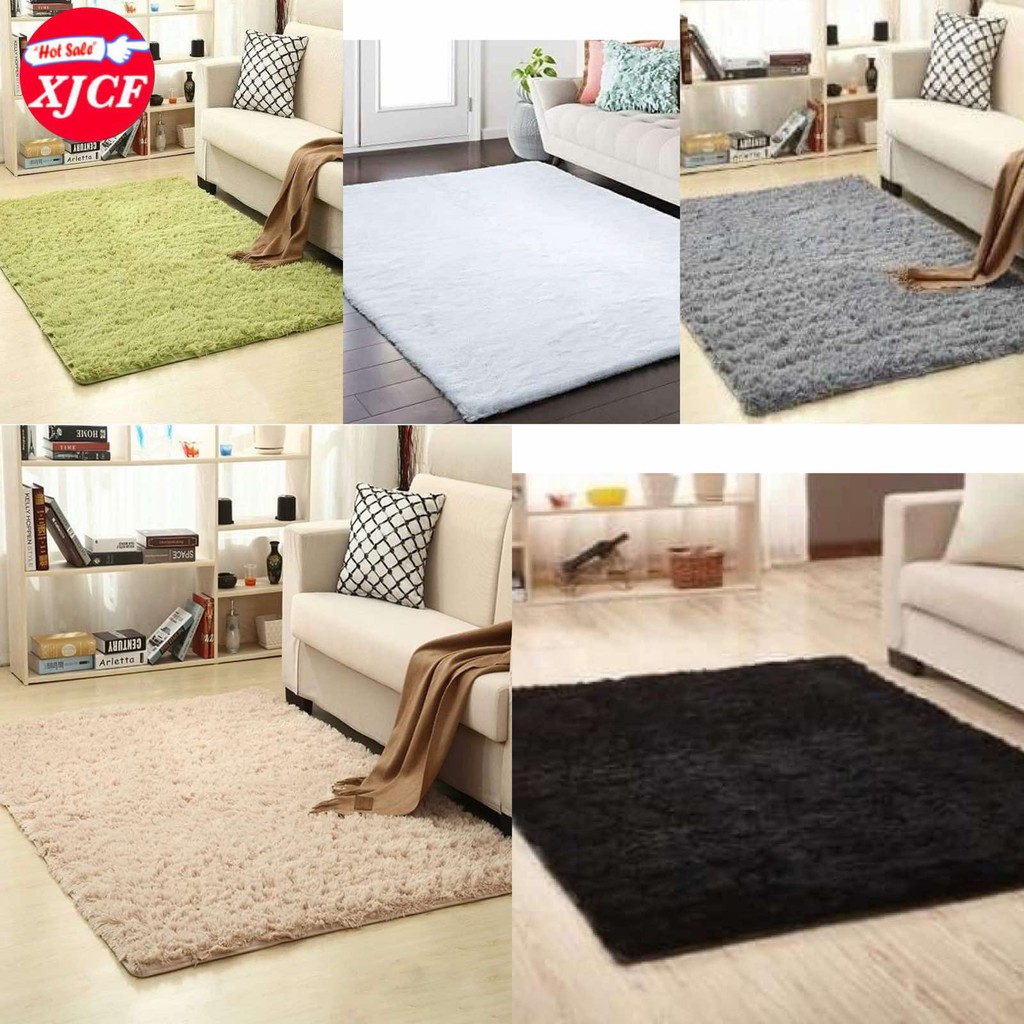 150 cm X 180 cm Soft Fluffy Non Slip Hairy Bedroom Home Living Floor ...