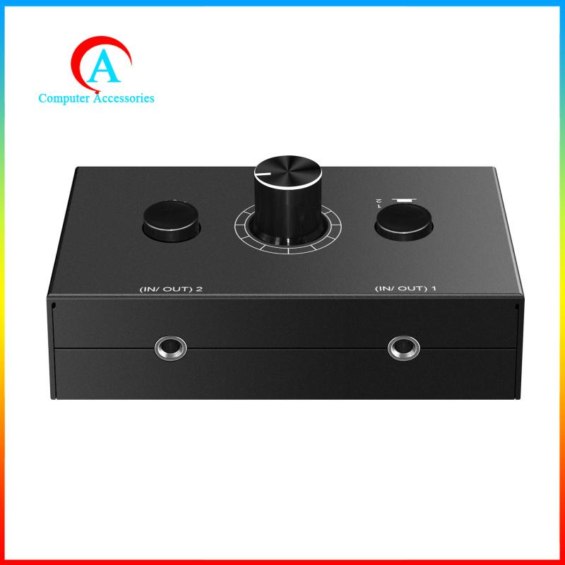 3 5mm Stereo Audio Switcher 1 Input 2output 2 Input 1 Output For Vcr Vhs Zuab Shopee Philippines