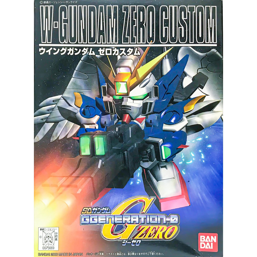 Bandai 2000 SD Wing Gundam Zero Custom SD G Generation-0 BB 203 Model ...