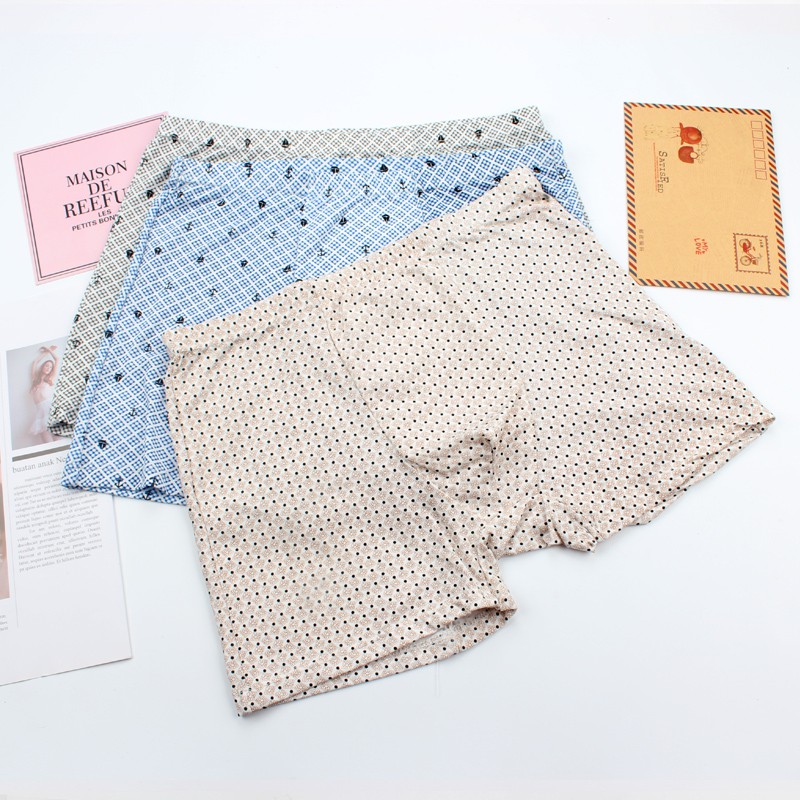 Pure men's underwear four-corner boxer pants breathable plus size loose ...