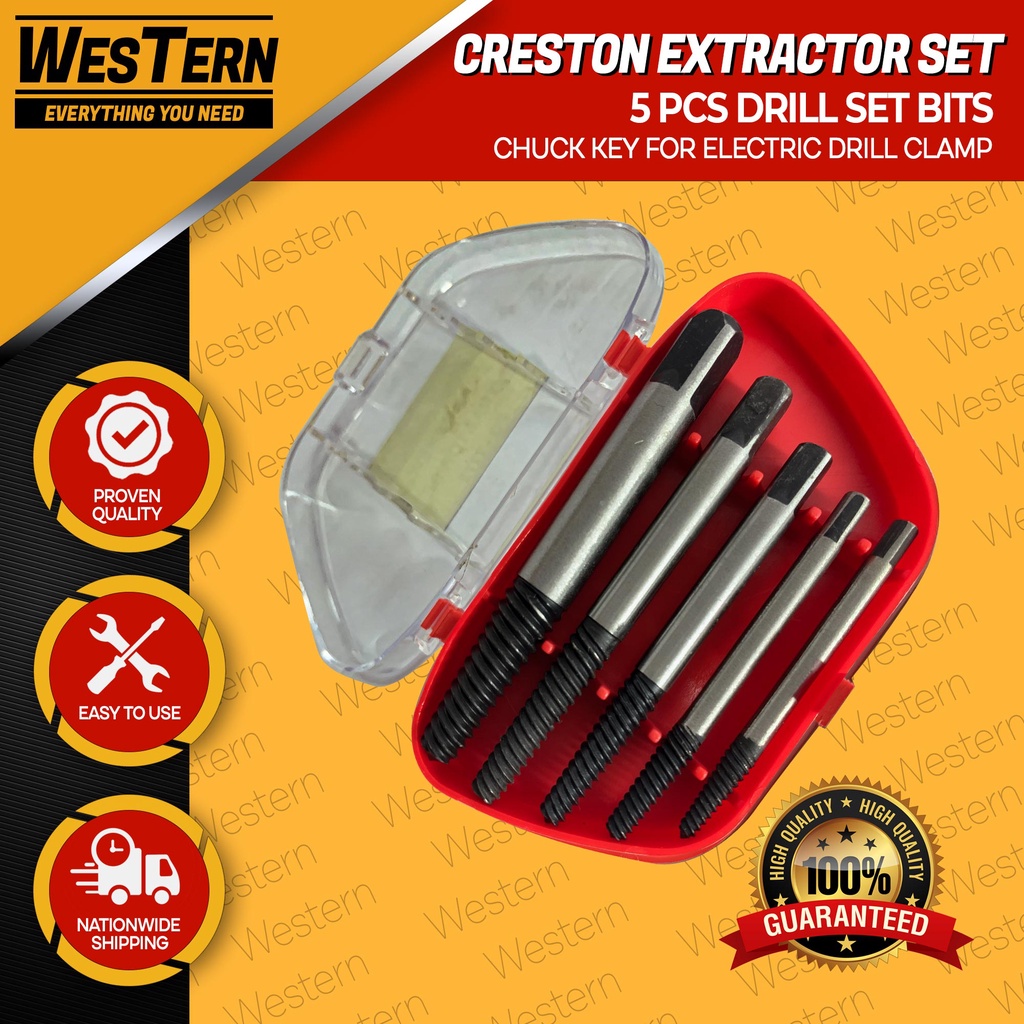 Creston 5pcs Screw Extractor Set | Shopee Philippines