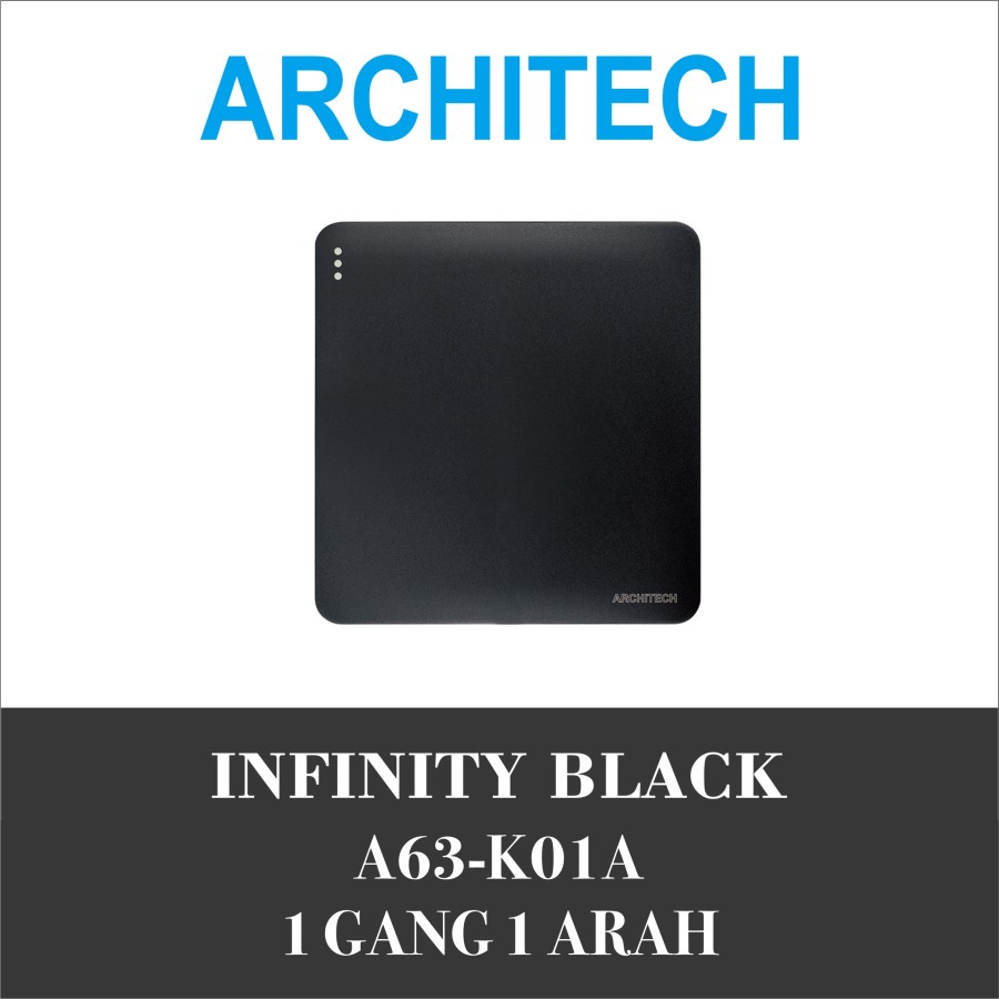 Architech INFINITY BLACK Switch Switch 1 GANG BLACK | Shopee Philippines