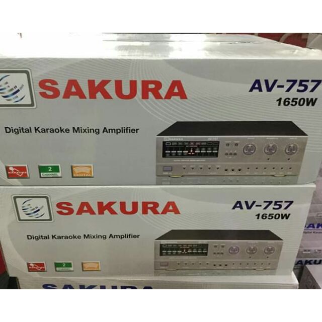 Original Sakura Integrated Amplifier AV 757 | Shopee Philippines