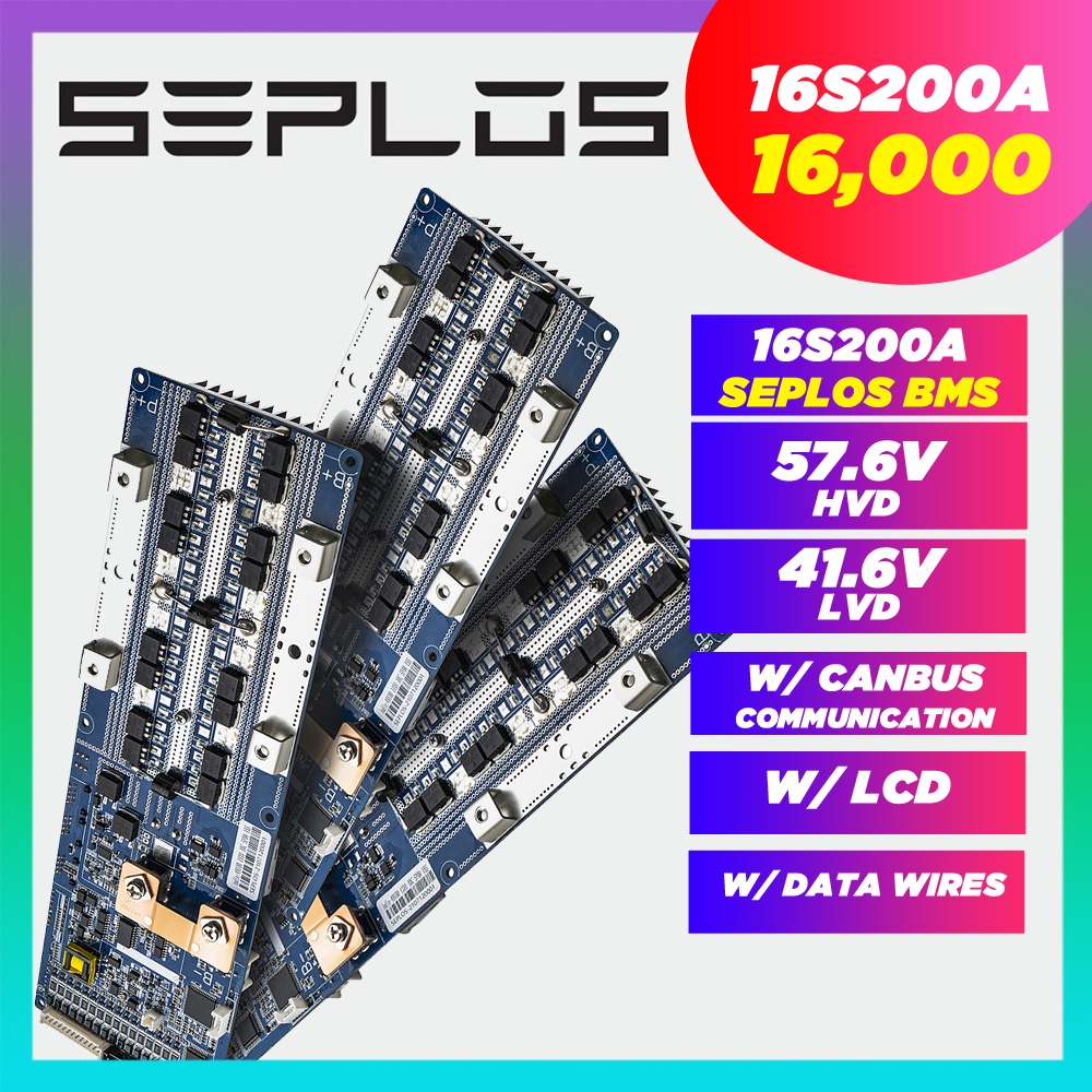 Seplos BMS 16S200A Smart BMS with Canbus Communication | Shopee Philippines