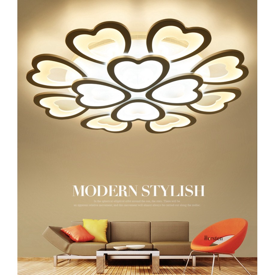 Modern Love Heart Design LED Ceiling Chandelier Lights Acrylic Ceiling ...