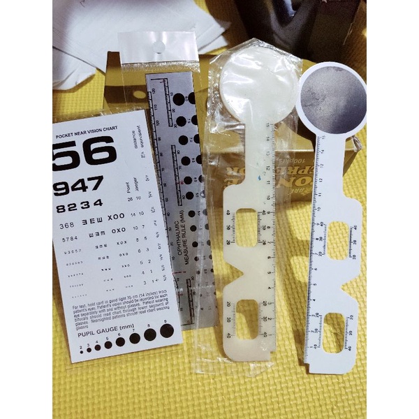 POCKET EYE CHART OPTHALMIC RULER | Shopee Philippines