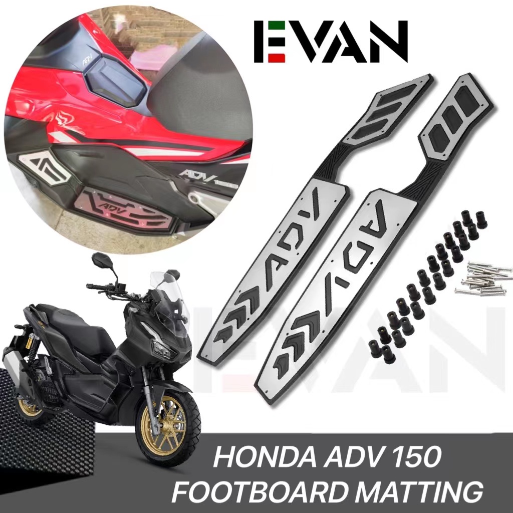 EVAN.SHOP Honda ADV 150 Footrest Matting Rubber Footboard Matting With ...