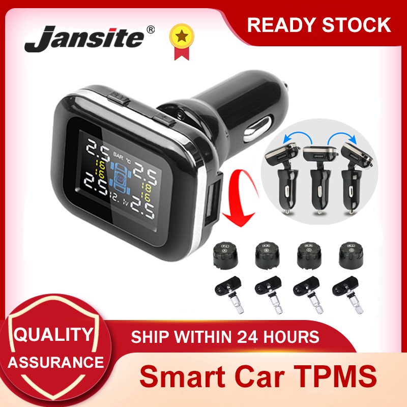 Jansite Multifunction Car TPMS Tire Pressure Monitoring System 4 ...