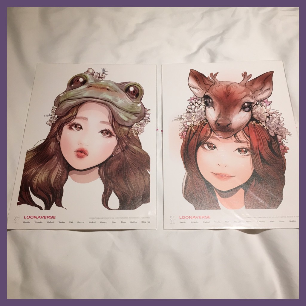Loona Loona Loona Loonaverse Illust Poster | Shopee Philippines