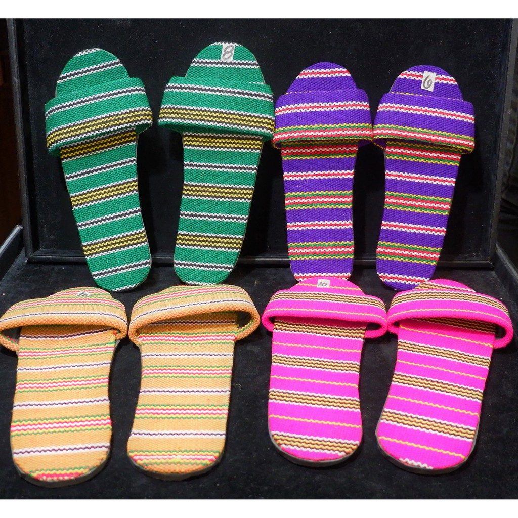 Slippers/Sandal Native Cloth baguio souvenir | Shopee Philippines